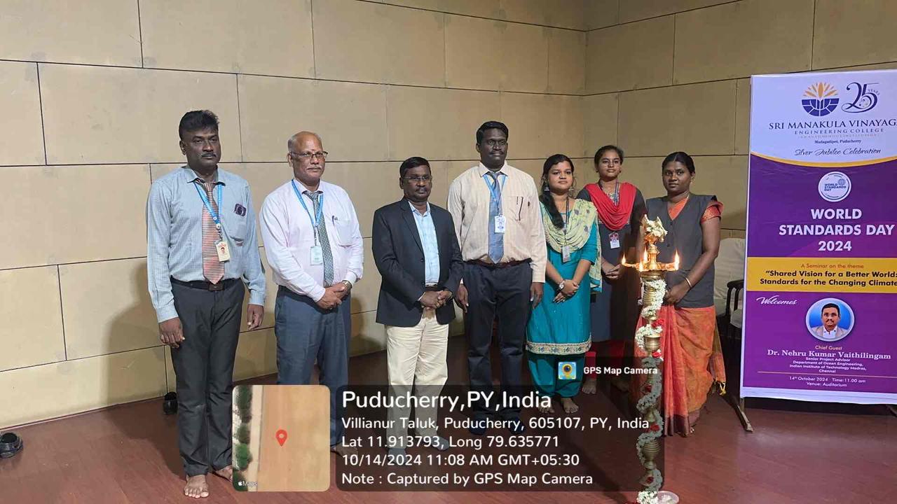 World Standard Day 2024 at SMVEC - Sri Manakula Vinayagar Engineering ...