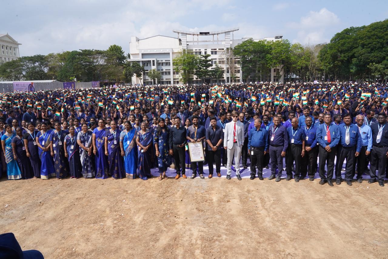 World Record - Largest Human Formation of Ashoka Chakra on Jan 24, 2025 ...